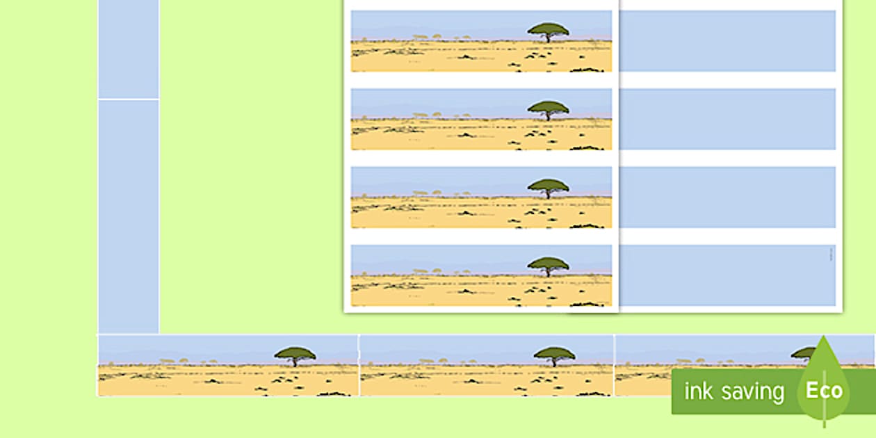 Savannah Themed Display Border (teacher made) - Twinkl