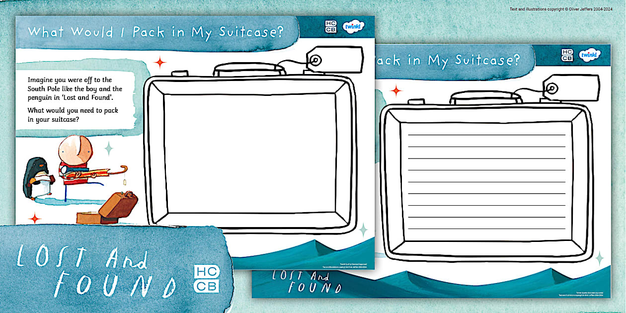 FREE! - Lost and Found: Design a Suitcase Activity Sheet