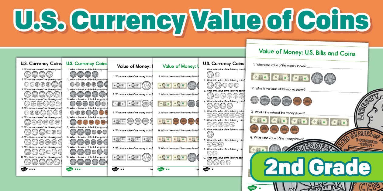 Coins Identification Worksheet for Kids | Twinkl USA