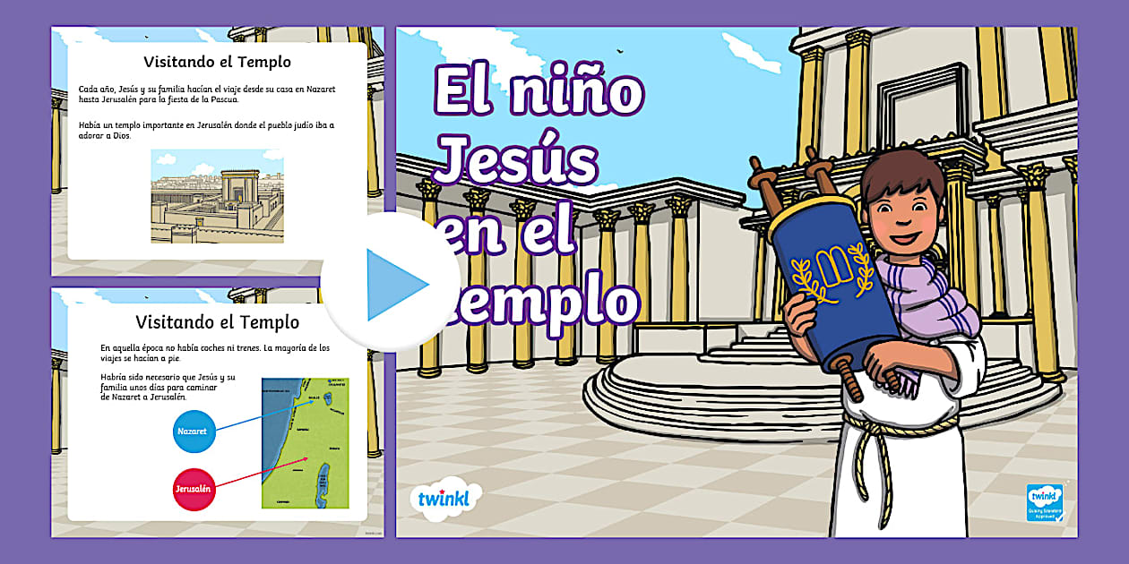 PowerPoint: El niño Jesús en el templo - Twinkl