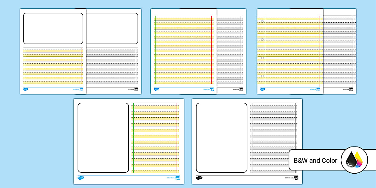 Adaptive Writing Paper (teacher made) - Twinkl