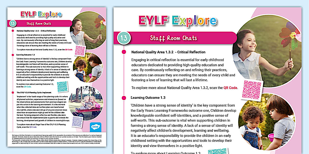 EYLF Explore Vol 13 (Teacher-Made) - Twinkl