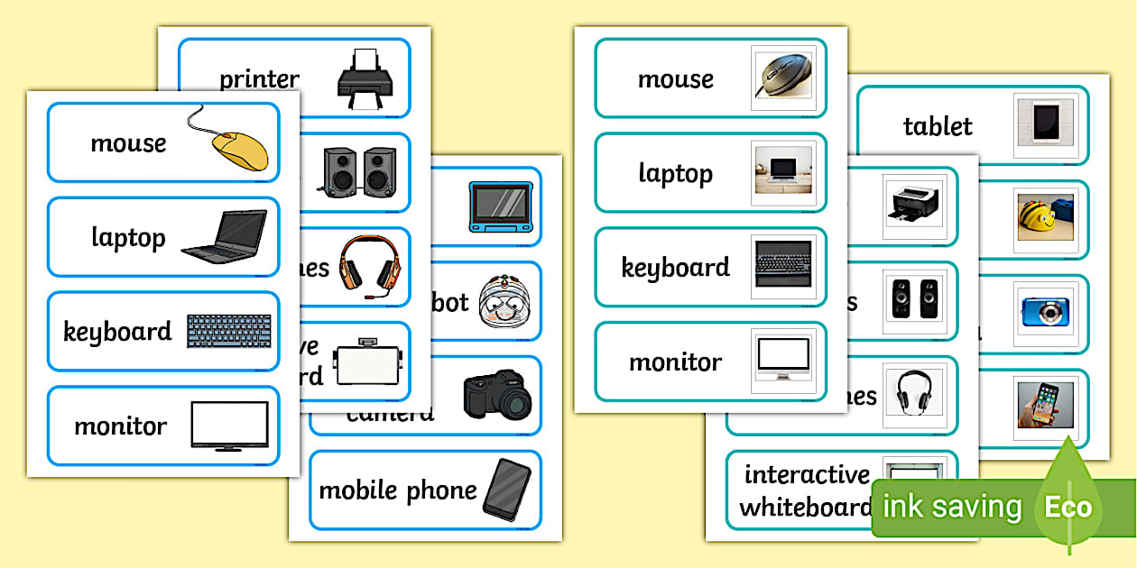 Computing Technology Resource Labels - KS1 (teacher made)