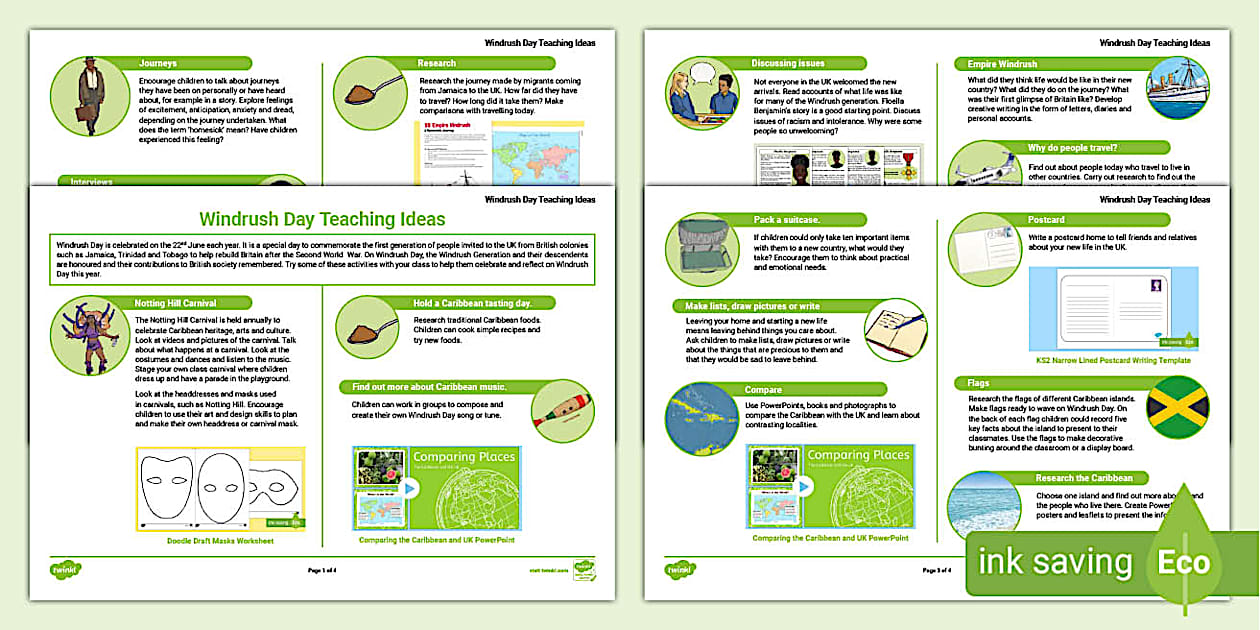 Windrush Day Teaching Ideas (teacher made) - Twinkl