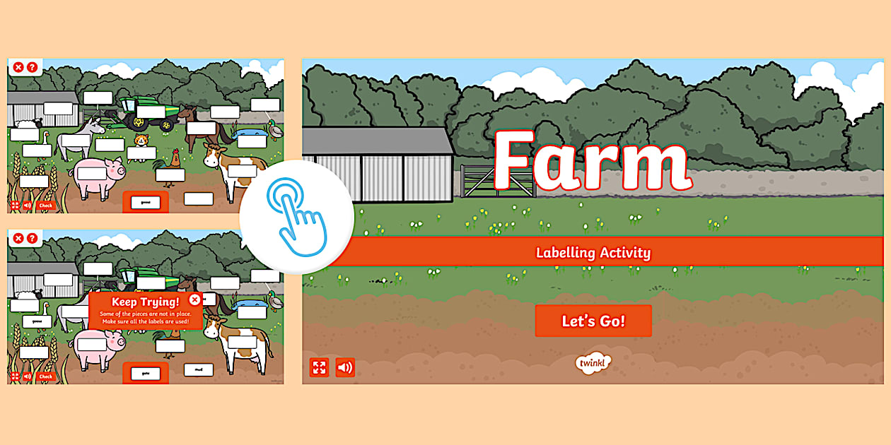 Interactive Farm Labelling Activity | Twinkl Go! - Twinkl