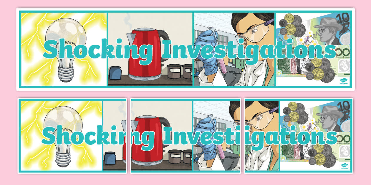Shocking Investigations Year 6 Integrated Unit Display Banner