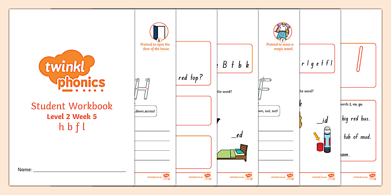 Twinkl Phonics: Level 2: Week 5 Workbook (teacher made)