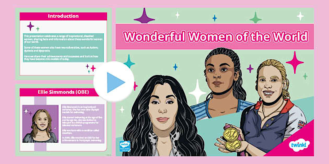 Older Learners Wonderful Women of the World Information PowerPoint