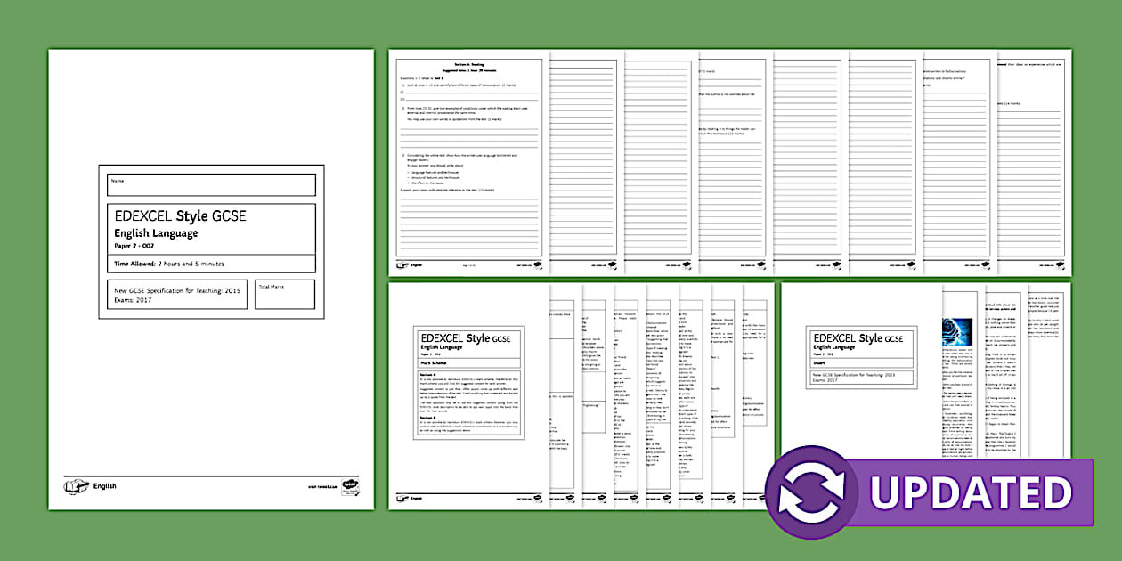 Edexcel Language Paper 2: Practice Paper - Hallucinations