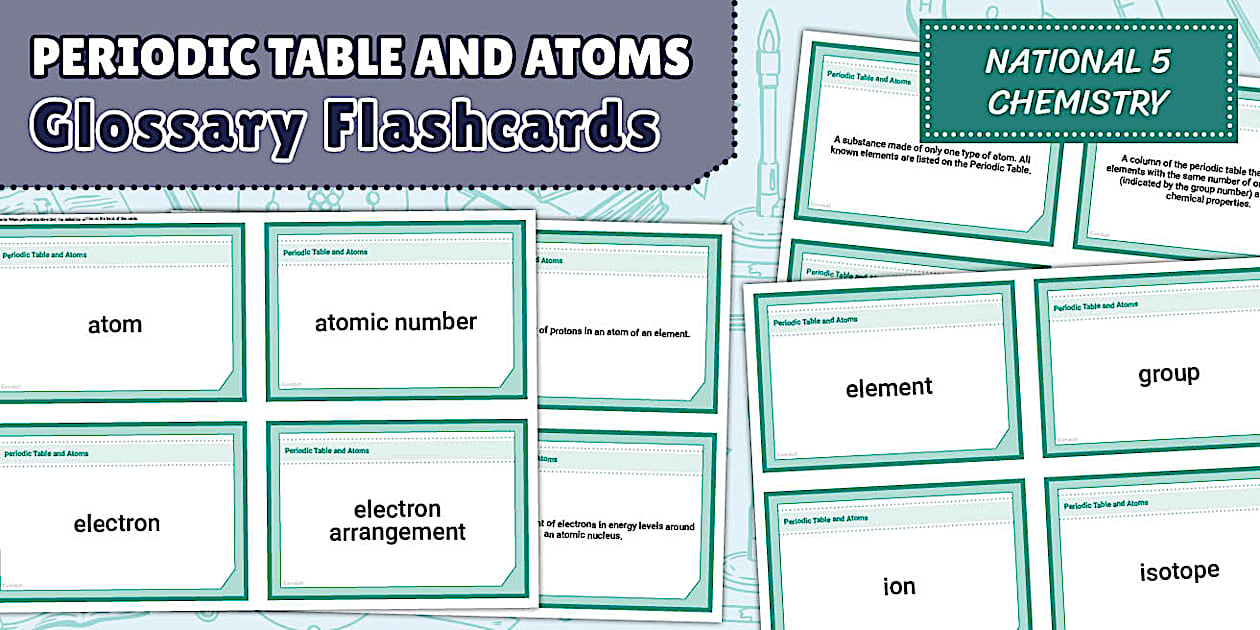 National 5 Periodic Table & Atoms Flashcards