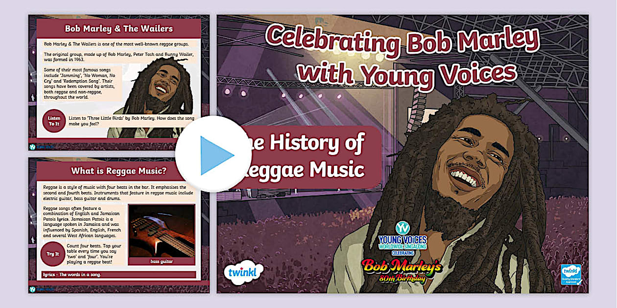 FREE! - 👉 Celebrating Bob Marley with YV - KS2 The History of Reggae