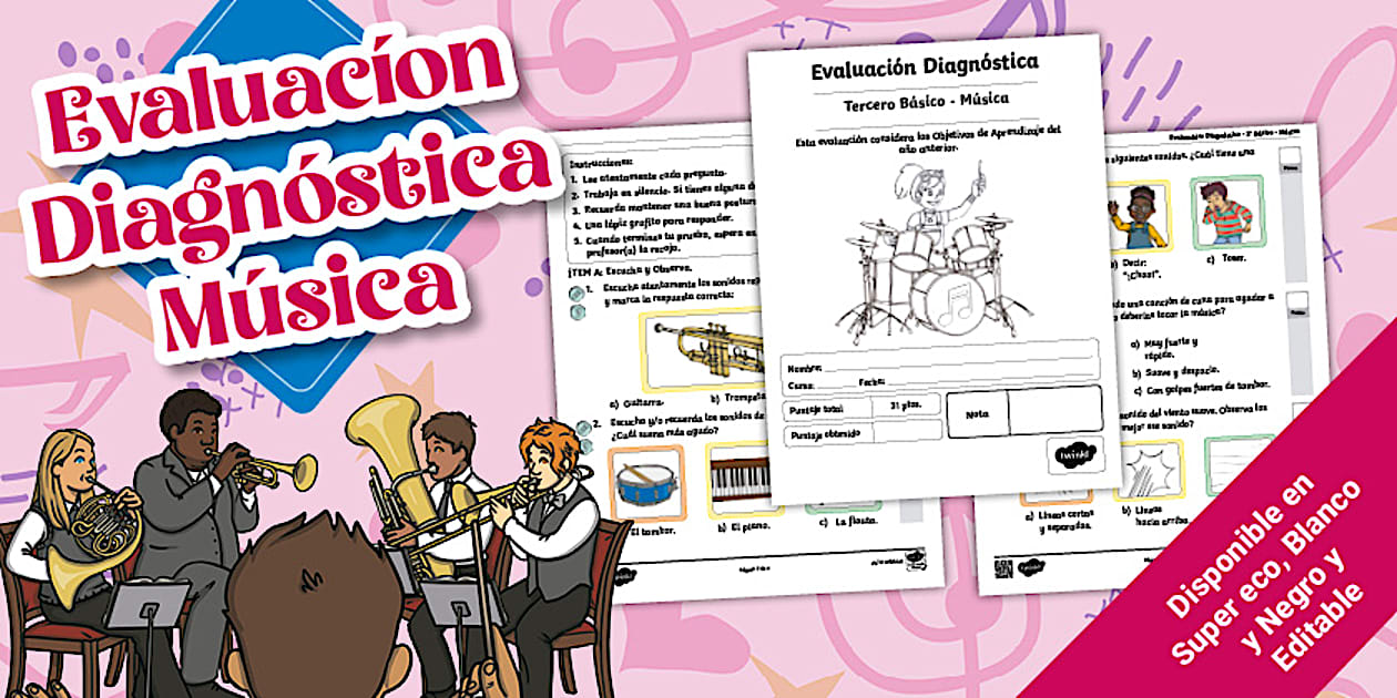 Evaluación Diagnóstico | 3° | Educación Básica | Música