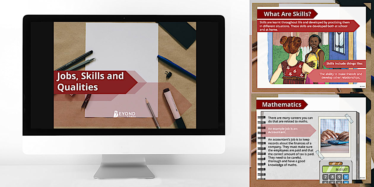 Jobs, Skills and Qualities PowerPoint (teacher made)