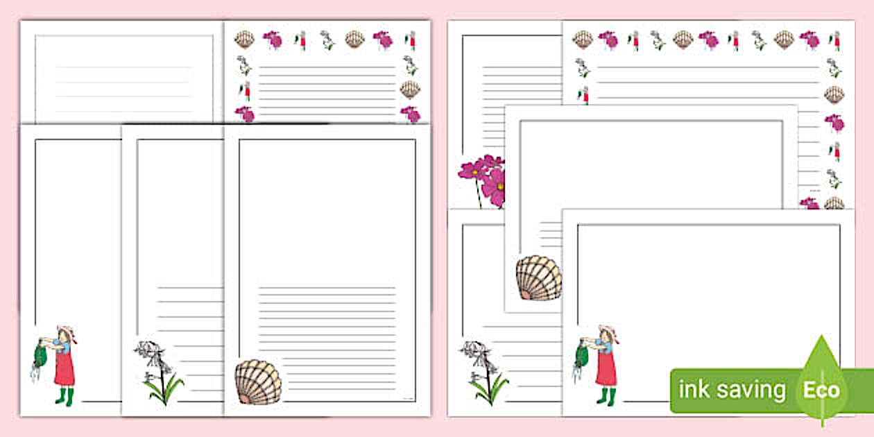 Mary, Mary, Quite Contrary Page Borders (teacher made)