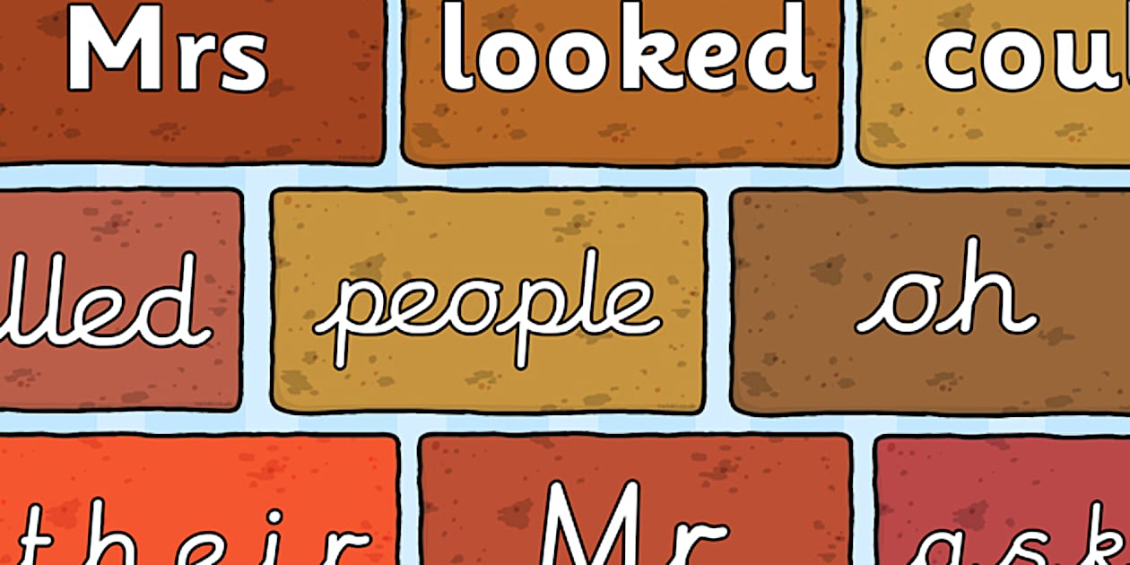 Phase 5 Tricky Words On Bricks (teacher made) - Twinkl