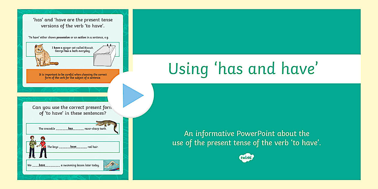 Has or Have? Presentation PowerPoint - Twinkl