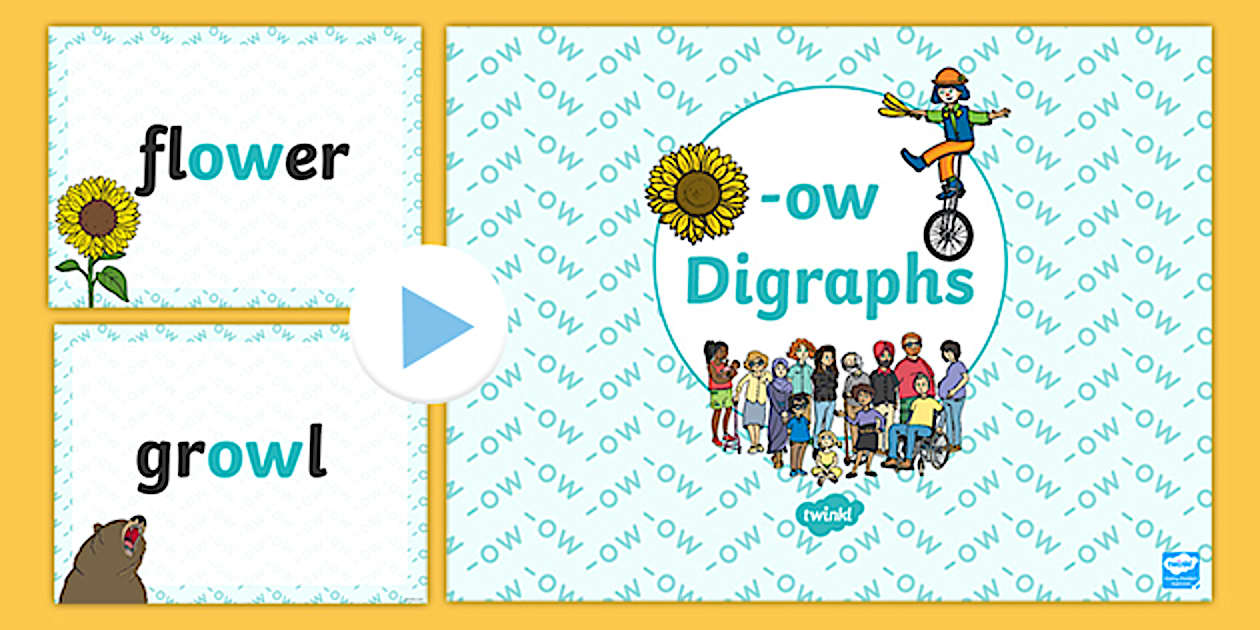 -ow Digraphs Quick Read PowerPoint (teacher made) - Twinkl