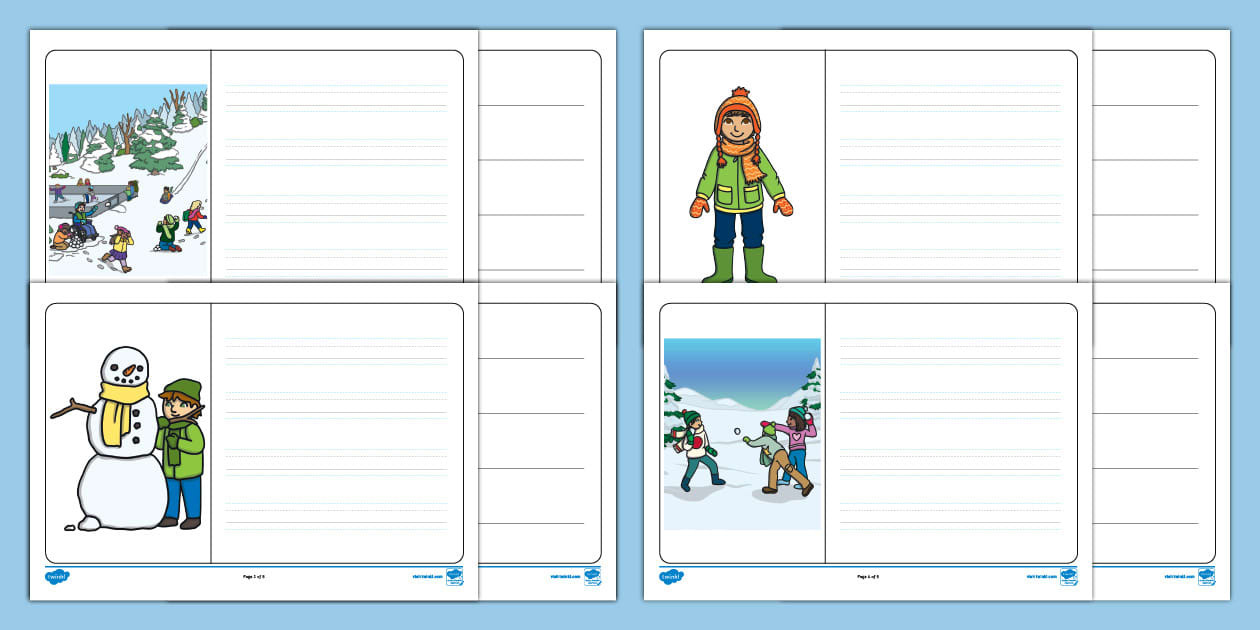 Look and Write About Winter Activity Sheets (teacher made)