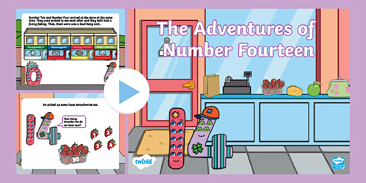 👉 The Adventures of Number 14 PowerPoint (teacher made)