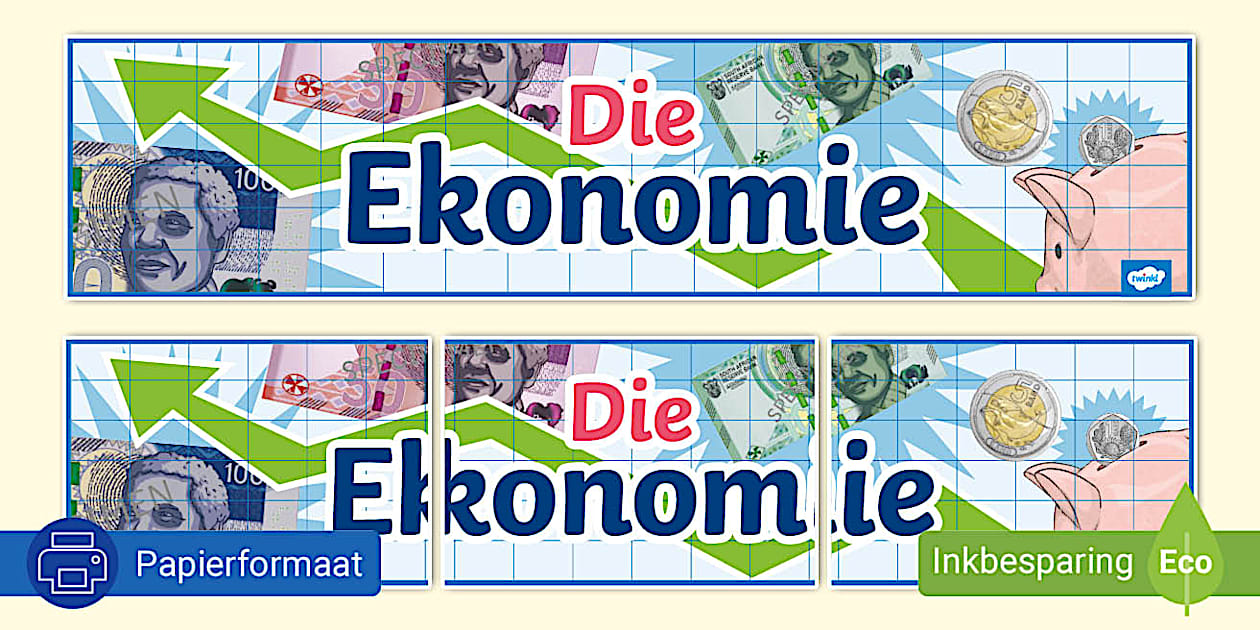 Die Ekonomie - Banier (Teacher-Made) - Twinkl