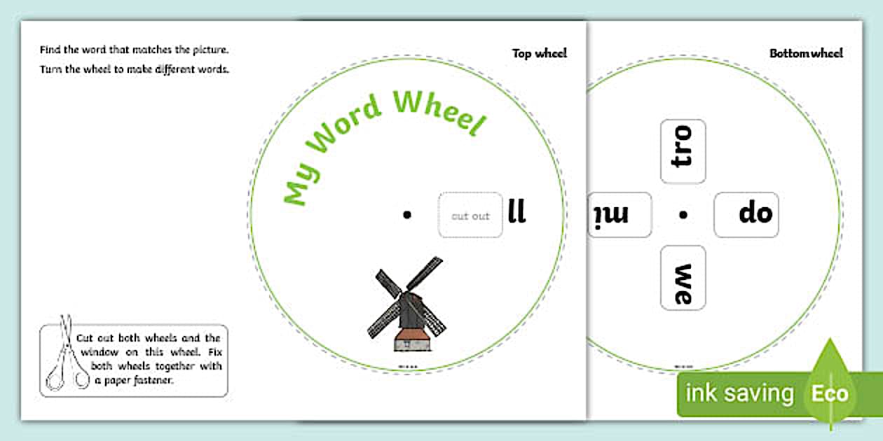 NSW Phonics Digraph Word Wheel (ll) (teacher made) - Twinkl