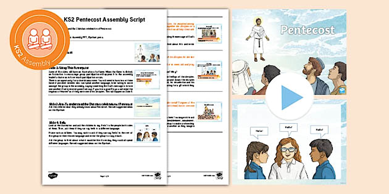 KS2 Pentecost Assembly Pack - Twinkl