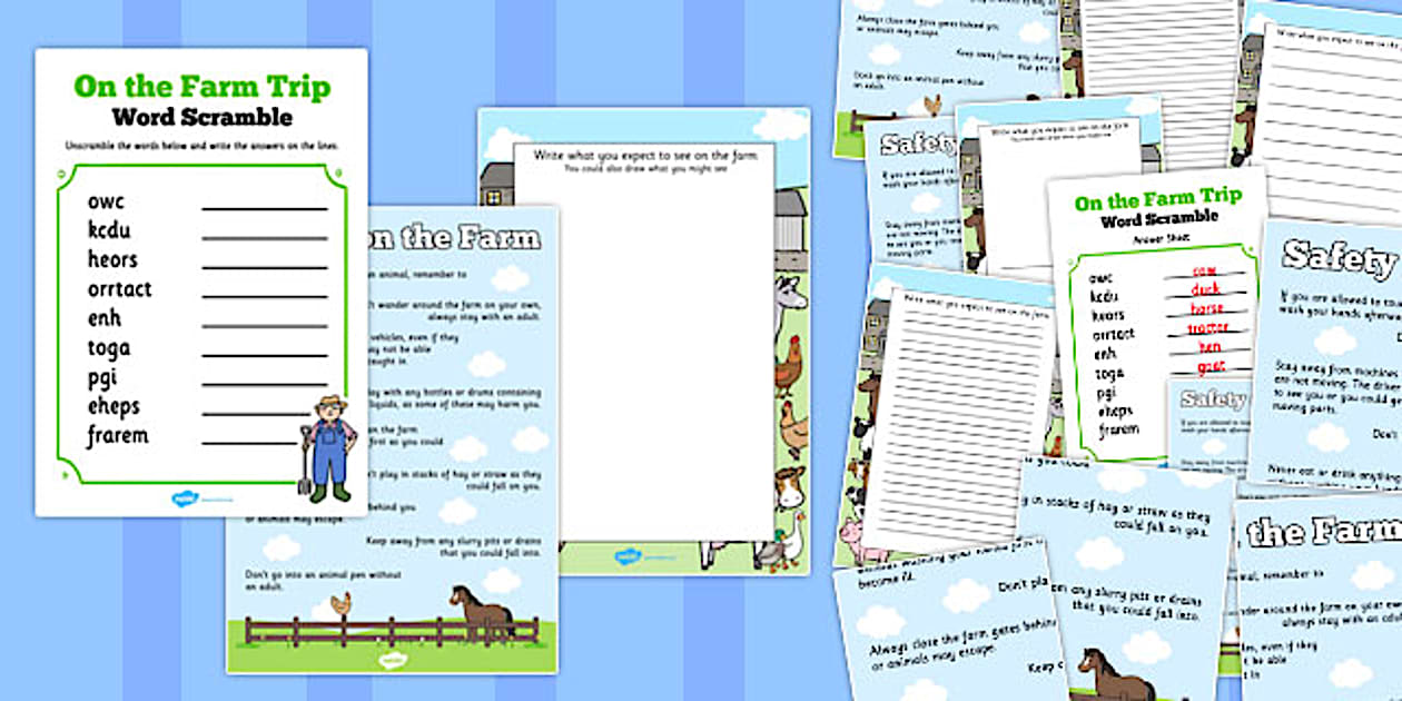 On the Farm Pre-Visit Pack