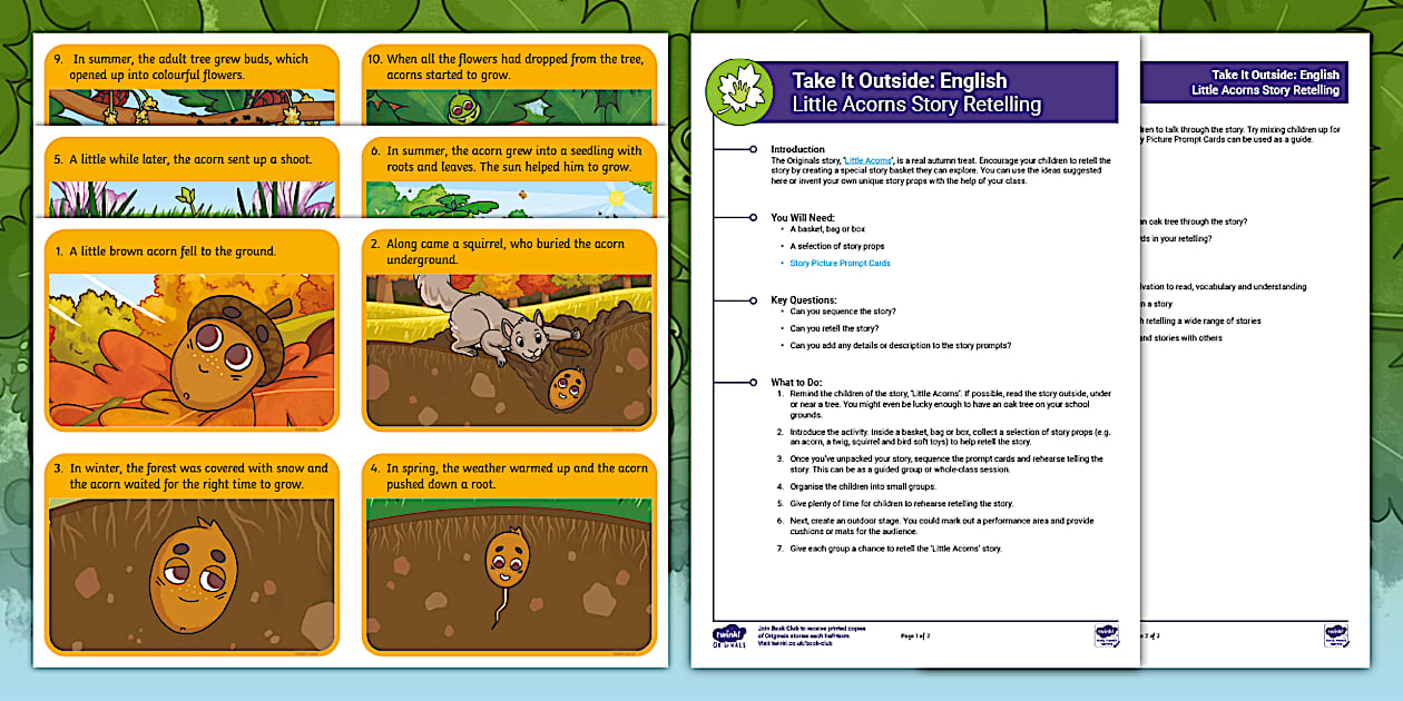 KS1 Take It Outside: Autumn - English: Tree Tale Activity