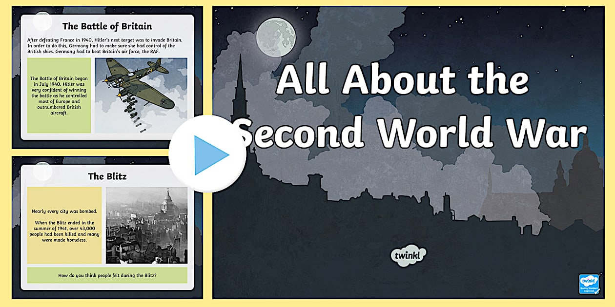 All About the Second World War - WW2 PowerPoint - Twinkl