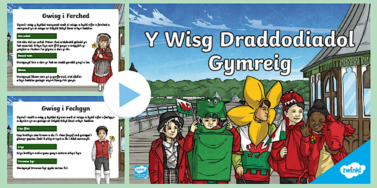 Pŵerbwynt Y Wisg Draddodiadol Gymreig (teacher made)