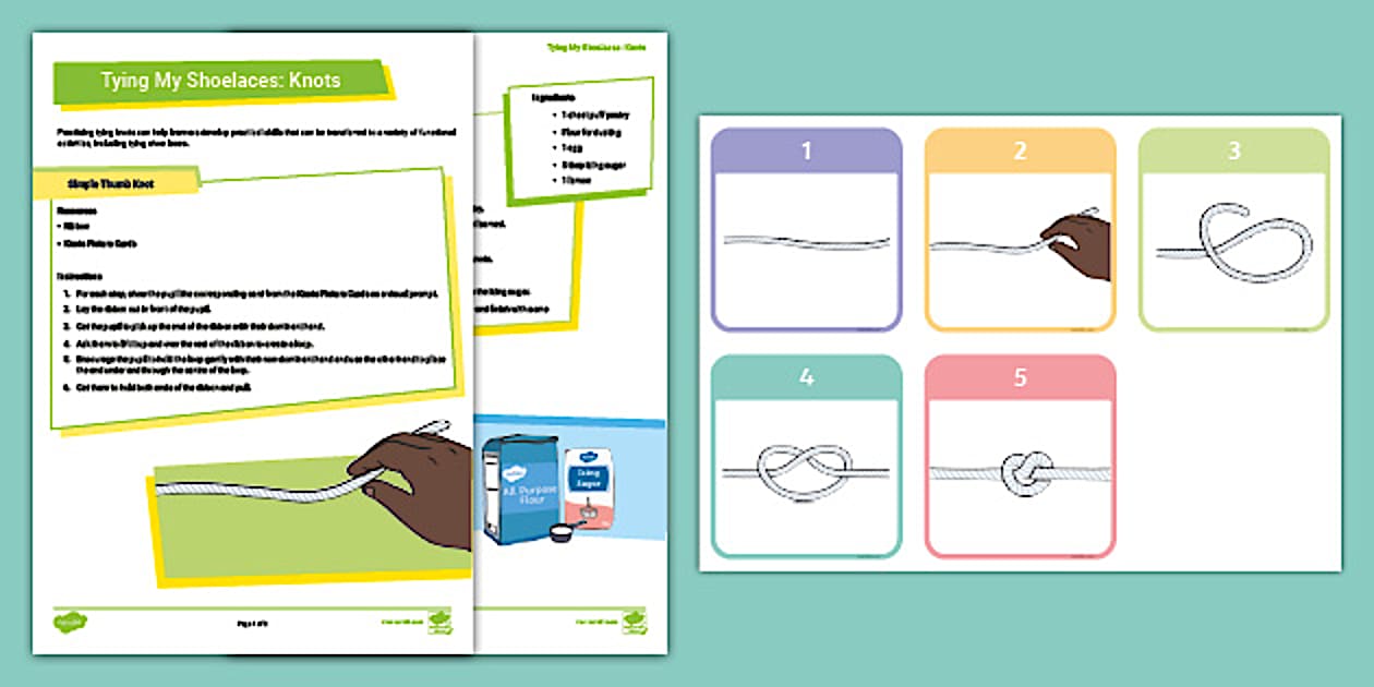 Working On Tying My Shoelaces 2: Knots - Twinkl