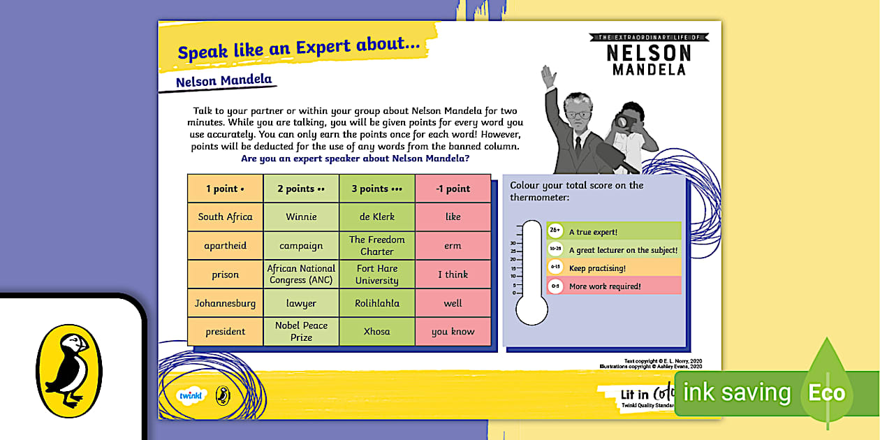 FREE! - The Extraordinary Life of Nelson Mandela: Speak Like an Expert