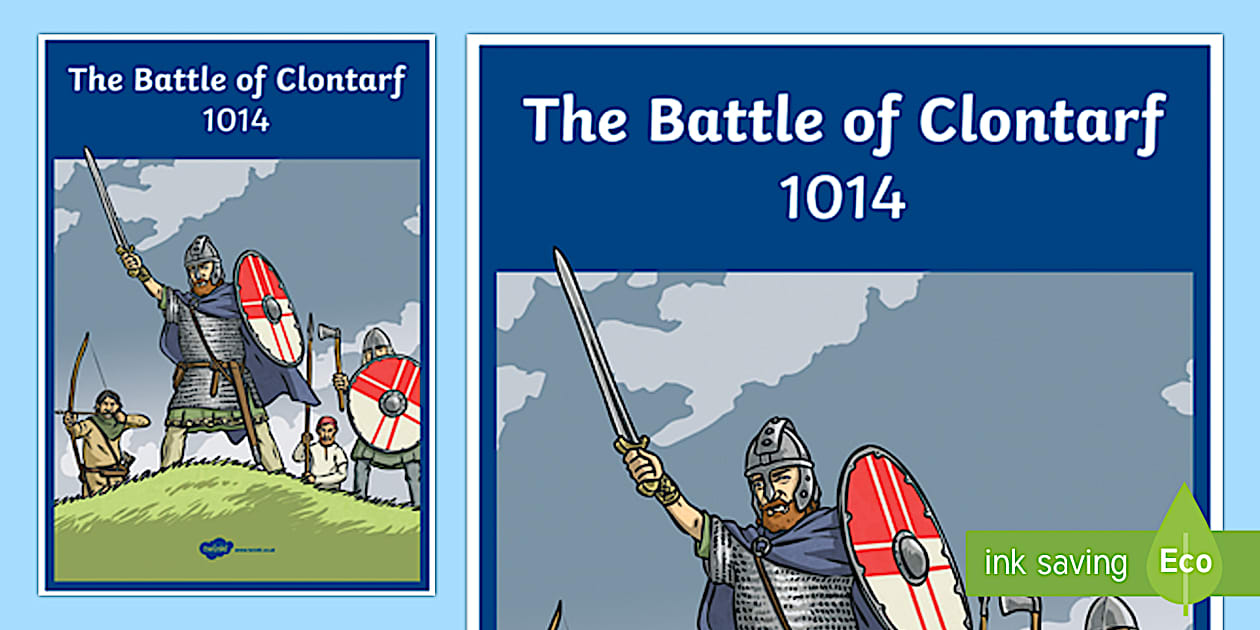 The Battle of Clontarf Large Display Poster-Irish - Twinkl