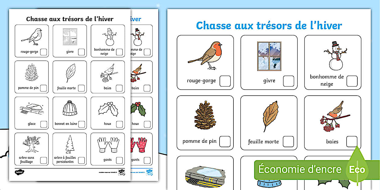 Chasse aux trésors de l'hiver (Teacher-Made) - Twinkl