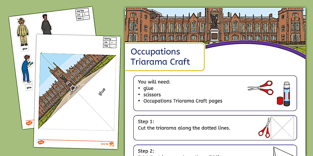 Occupations Triarama Craft - Twinkl Crafts (teacher made)