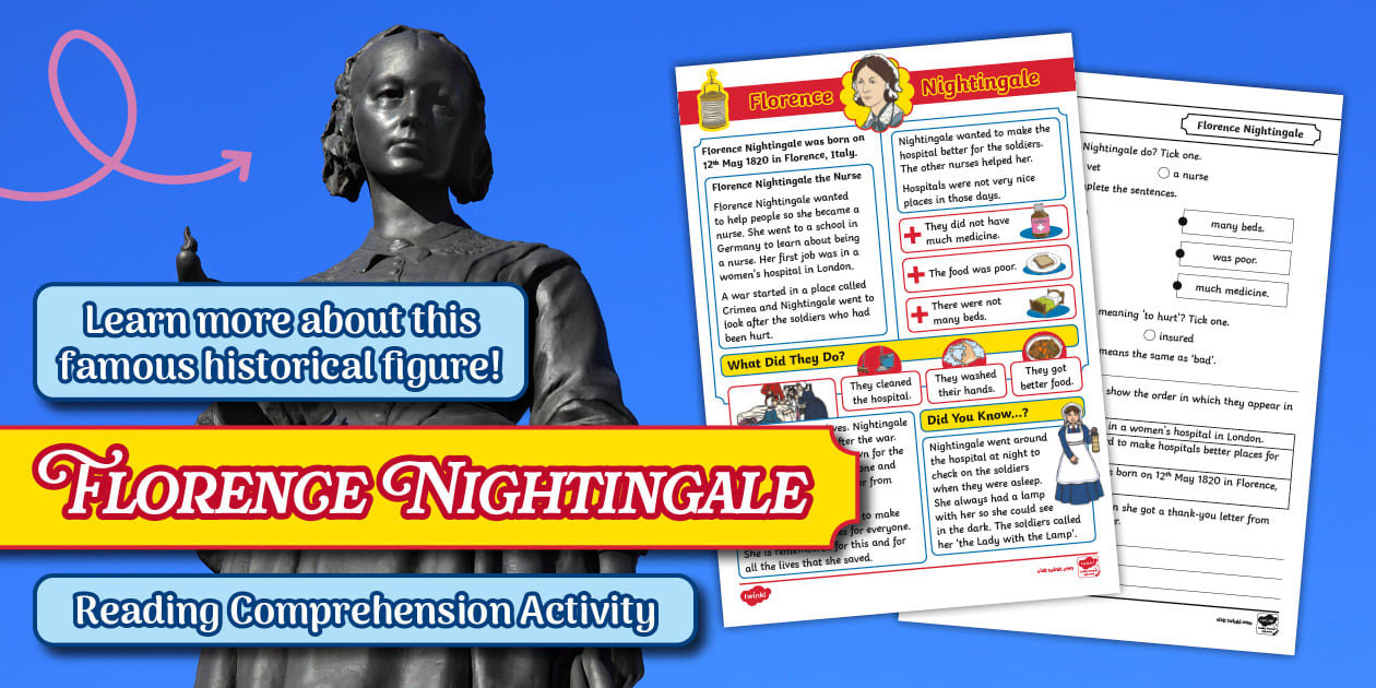 Florence Nightingale KS1 Reading Comprehension Activity