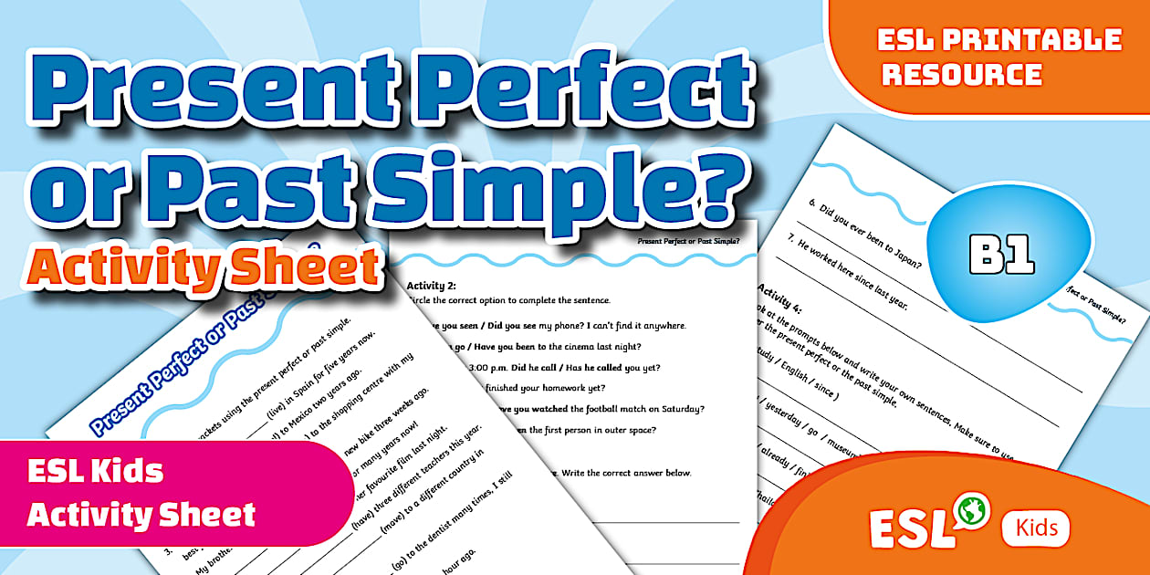 ESL Present Perfect vs Past Simple {Activity}