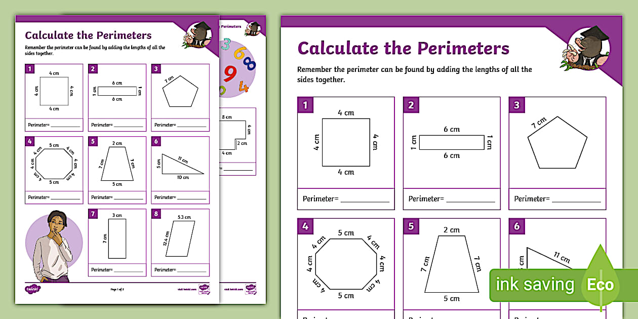 Calculating Perimeters (Teacher-Made) - Twinkl