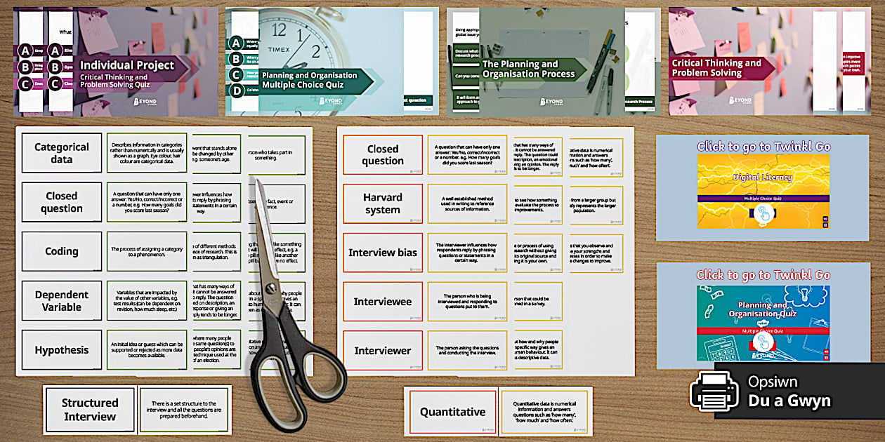 Welsh Baccalaureate: Individual Resource Pack (teacher made)