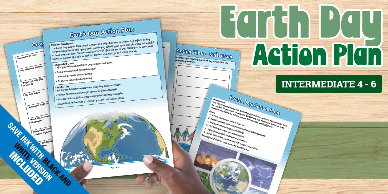 Earth Day Action Plan for Grades 4-6
