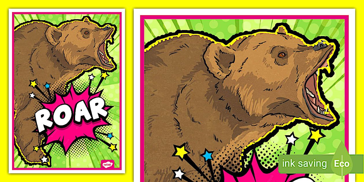 Bear Pop Art Display Poster