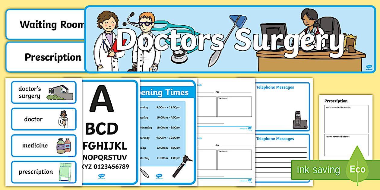 Doctors' Surgery Role Play Pack (teacher made) - Twinkl