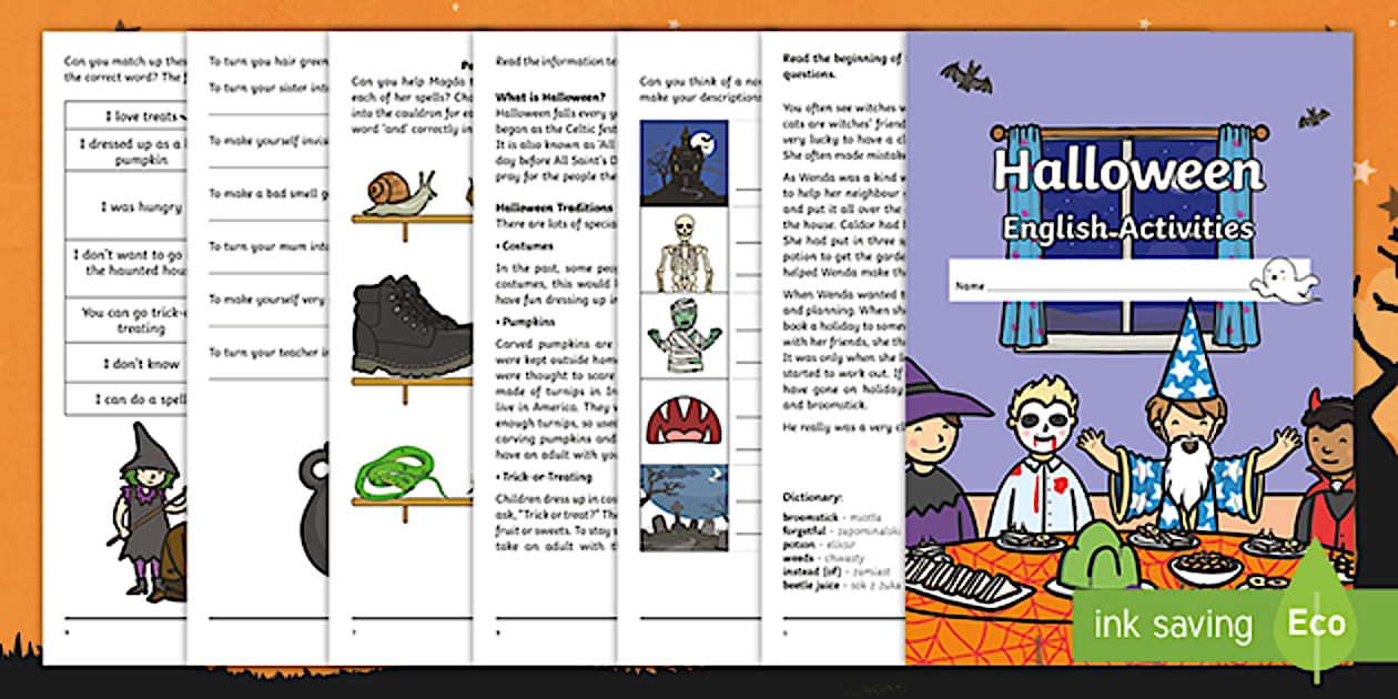 Halloween - Książeczka ćwiczeń ESL - Twinkl