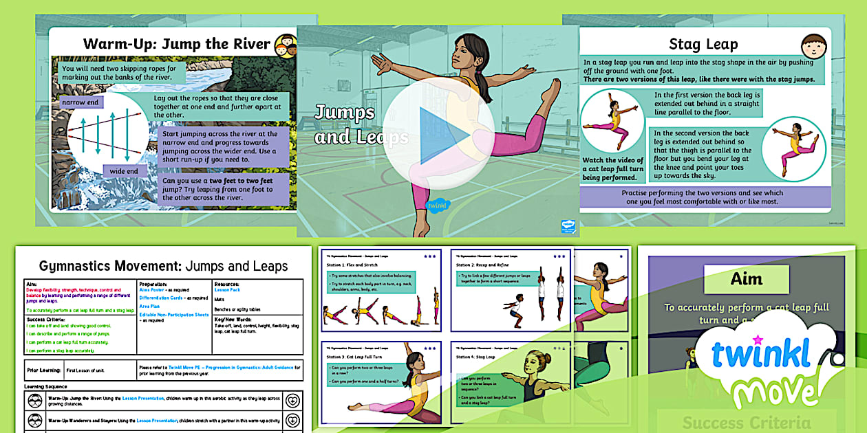 Year 6 Gymnastics: Movement Lesson 1 - Jumps and Leaps
