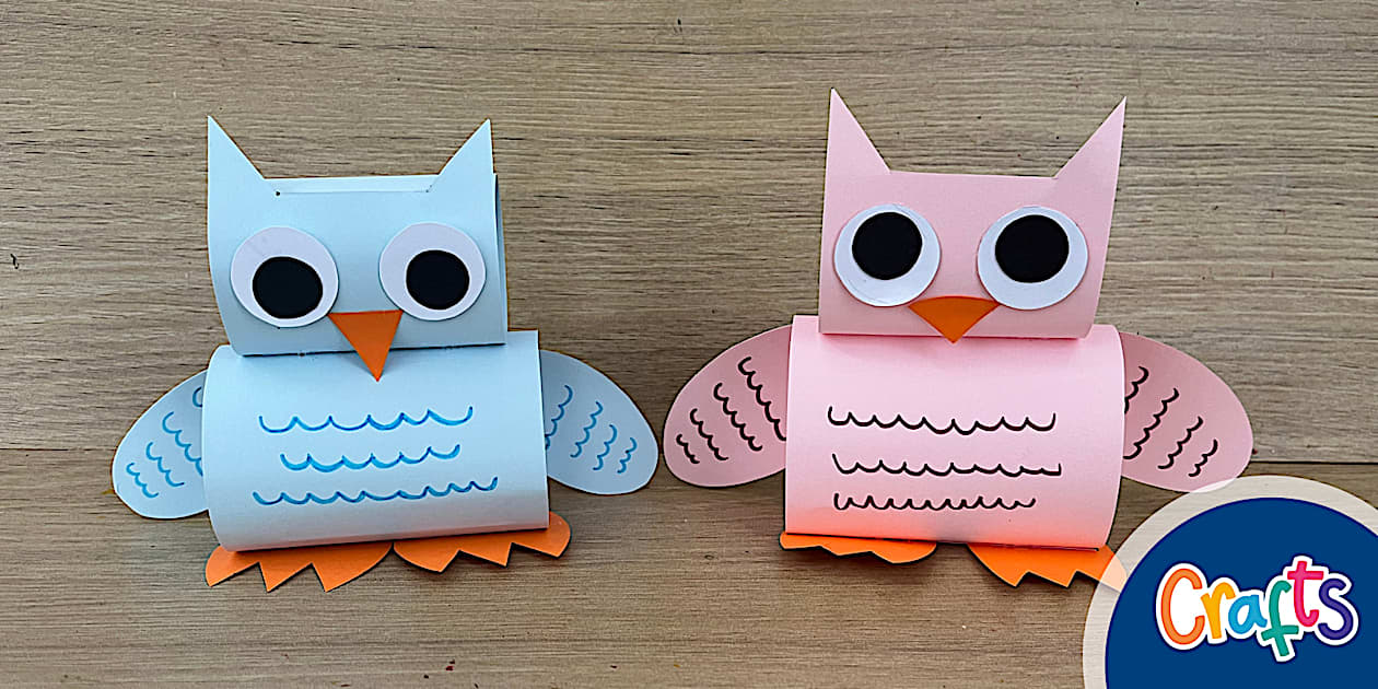 Bouncy Paper Owls (teacher made) - Twinkl