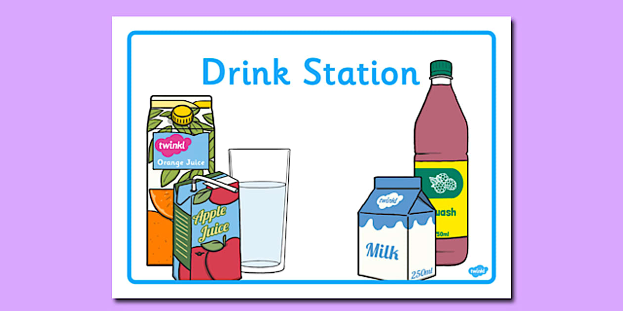 👉 Drink Station Display Poster (teacher made) - Twinkl