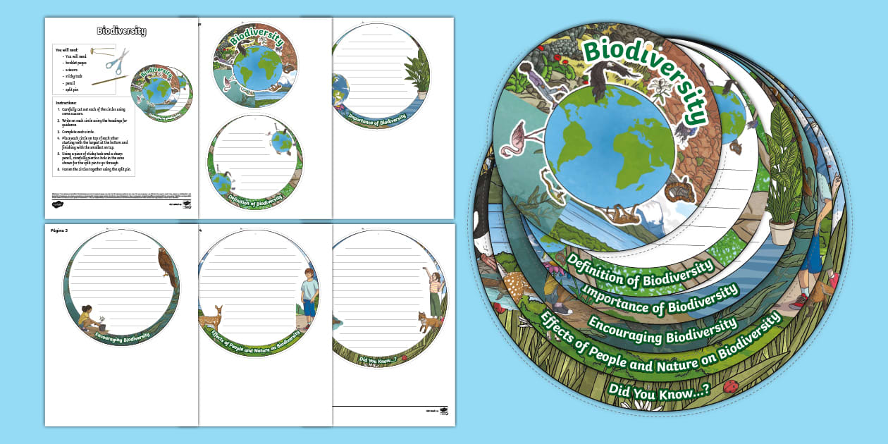 Biodiversity Circles Booklet - Twinkl Science (teacher made)