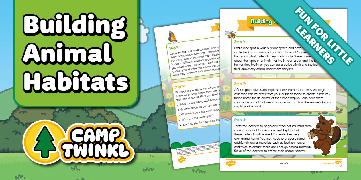Building Animal Habitats Activity