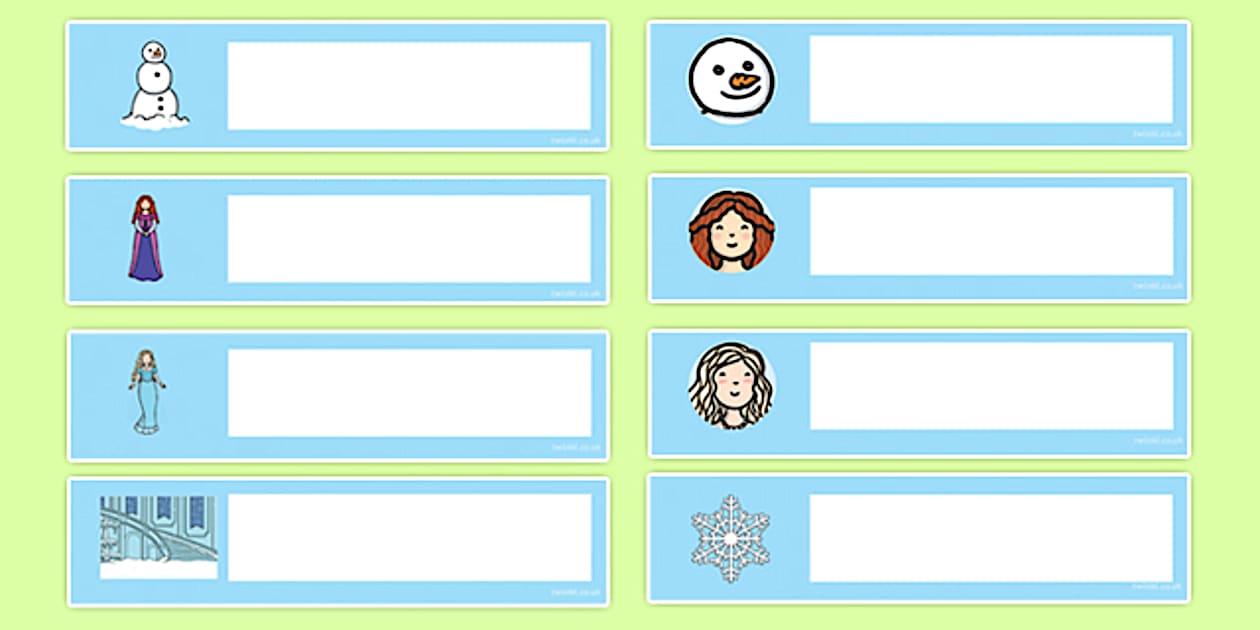 Editable Winter Fairytale Gratnells Tray Labels - Twinkl