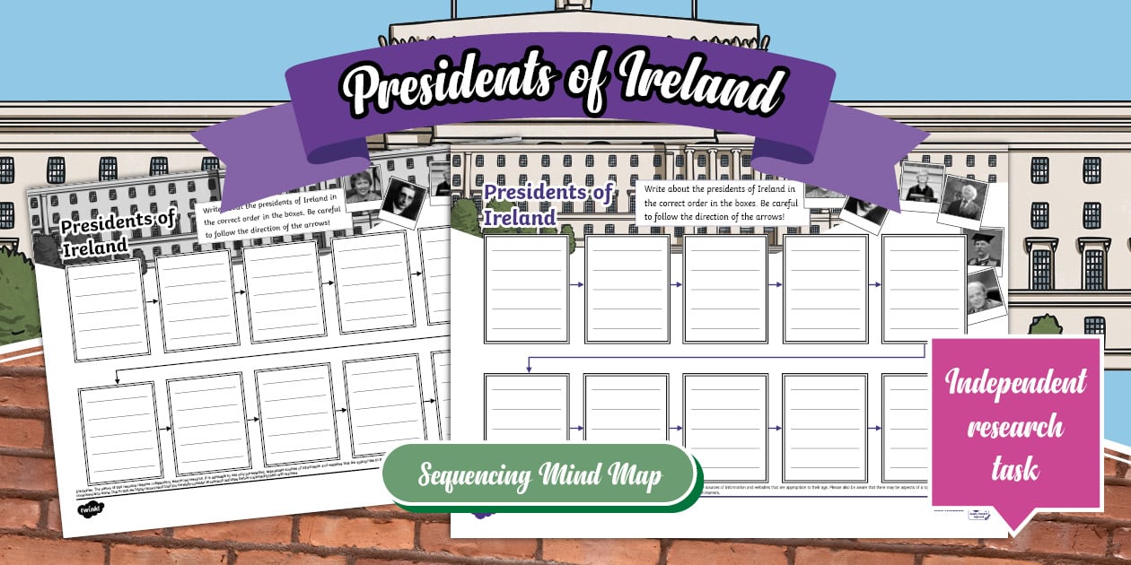 * NEW * Presidents of Ireland Sequencing Mind Map